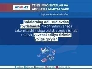 “Adolat” SDP bolalarning odil sudlovdan foydalanish imkoniyatini yanada takomillashtirish bo ...