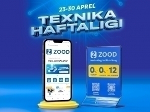 ZOOD’дан супер акция: йирик чегирмалар, 30% гача кешбэк, совринли ўйинлар, бепул экспресс ...