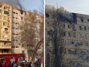 Toshkentdagi “dom”da gaz portladi (video) | Qalampir.uz