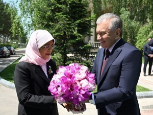Halima Yaqub was Welcomed at the Koksaroy residence | Qalampir.uz