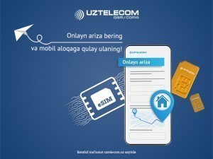 Эндиликда UZTELECOM мобил алоқасига онлайн уланишингиз мумкин ...